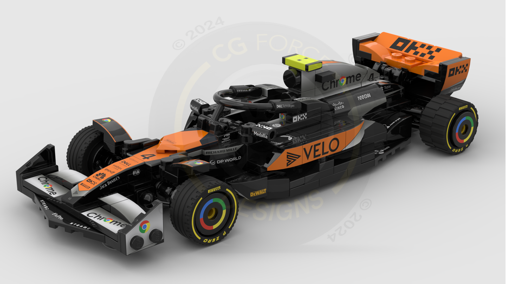 LEGO MOC F1 McLaren MCL60 - Silverstone by CGForceDesigns | Rebrickable ...