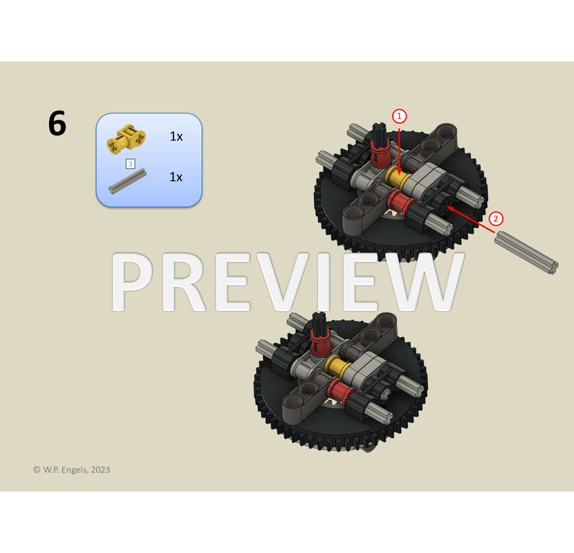 LEGO MOC 9 Cylinder Rotary Radial Engine by WPNGLS | Rebrickable ...