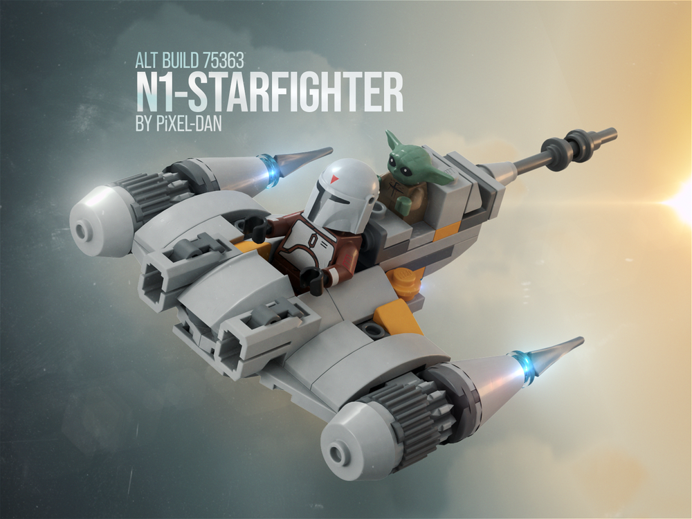 Lego Moc Pixel Dans 75363 N 1 Starfighter Alternate Build No Extra