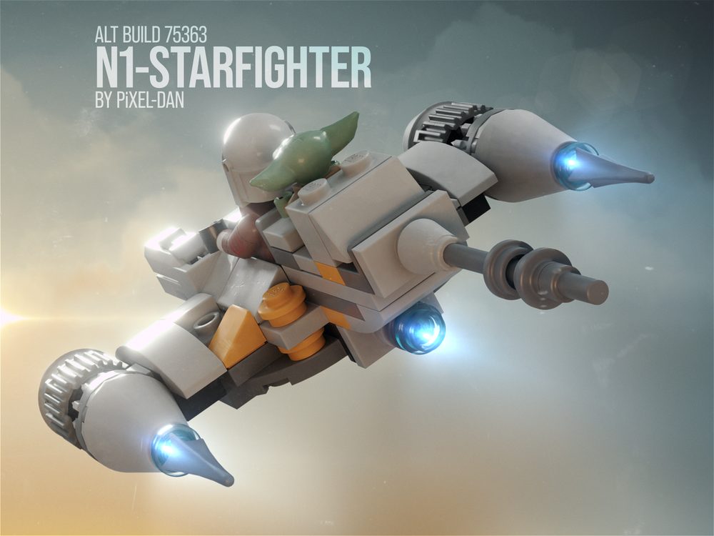 Lego Moc Pixel Dans 75363 N 1 Starfighter Alternate Build No Extra