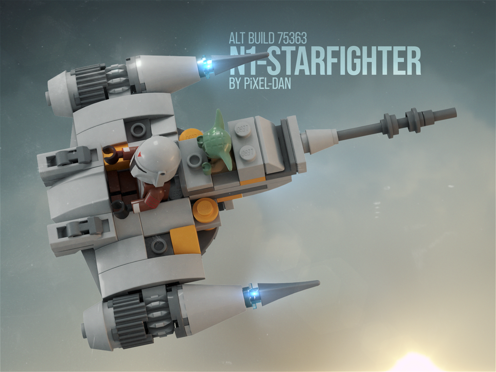 Lego Moc Pixel Dans 75363 N 1 Starfighter Alternate Build No Extra
