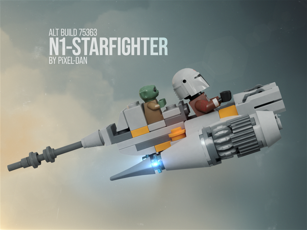 Lego Moc Pixel Dans 75363 N 1 Starfighter Alternate Build No Extra