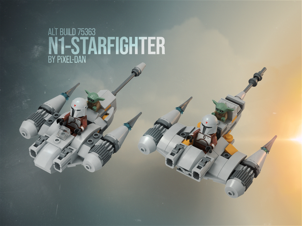 Lego Moc Pixel Dans 75363 N 1 Starfighter Alternate Build No Extra