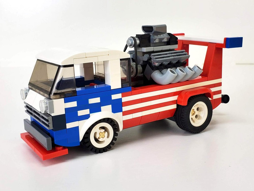 Lego Moc Van Pickup Dragster By Braydl Rebrickable Build With Lego