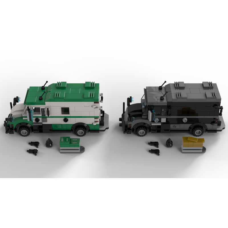 LEGO MOC Armoured Security Truck by HardytheDoggo | Rebrickable - Build ...