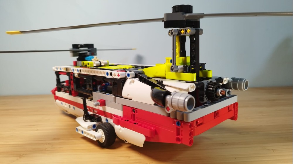 LEGO MOC Tandem Rotor Helicopter (42145 Alternate build) by nopingrid ...