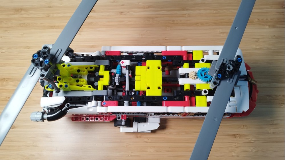 LEGO MOC Tandem Rotor Helicopter (42145 Alternate build) by nopingrid ...