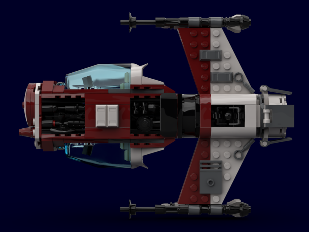 Lego Moc Starfighter With Rotating Wings By Symbioza Rebrickable