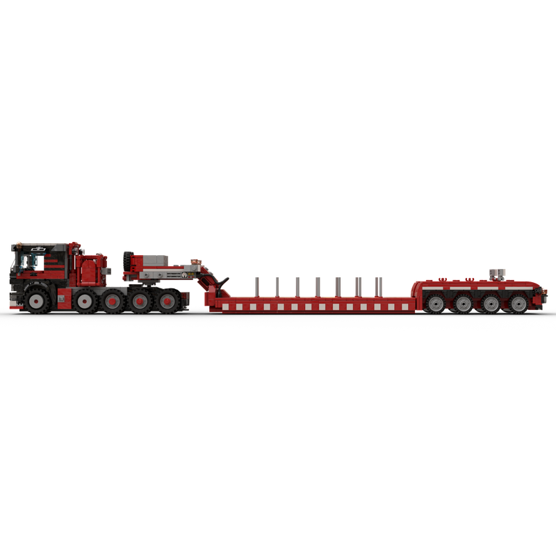 LEGO MOC 10x6 Semi-Tractor with 0+4 Extendable Euro Low-Loader by ...