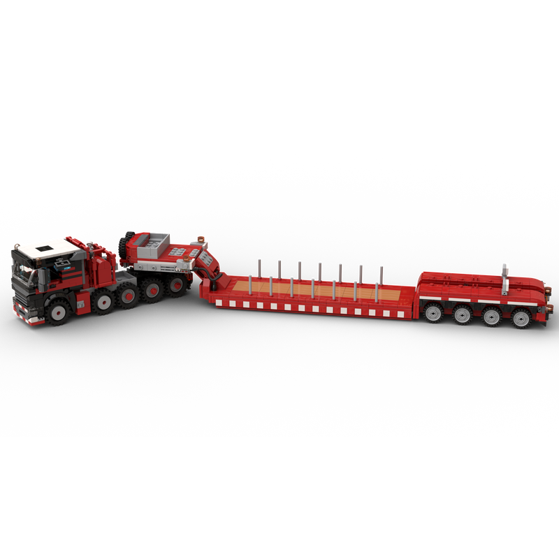 LEGO MOC 10x6 Semi-Tractor with 0+4 Extendable Euro Low-Loader by ...