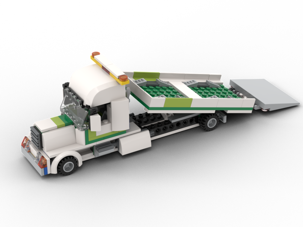 LEGO MOC 60305 - Flatbed Truck by hoppepe | Rebrickable - Build with LEGO