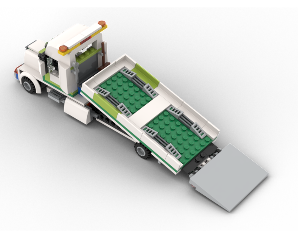 LEGO MOC 60305 - Flatbed Truck by hoppepe | Rebrickable - Build with LEGO
