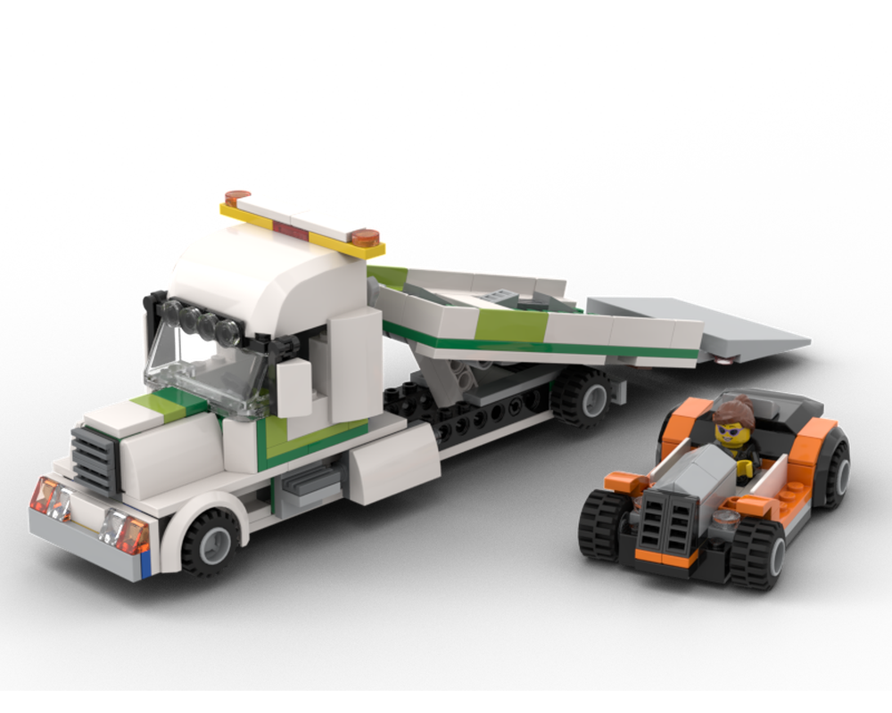 LEGO MOC 60305 - Flatbed Truck by hoppepe | Rebrickable - Build with LEGO