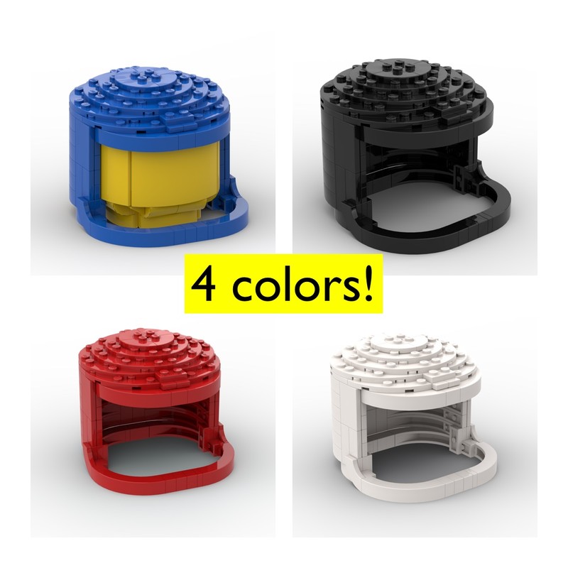 LEGO MOC Up-Scaled LEGO Spaceman Helmet by ZTBricks | Rebrickable ...