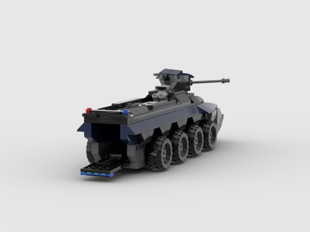 Lego Moc Futuristic Police Marine Apc By Commanderjavik Rebrickable