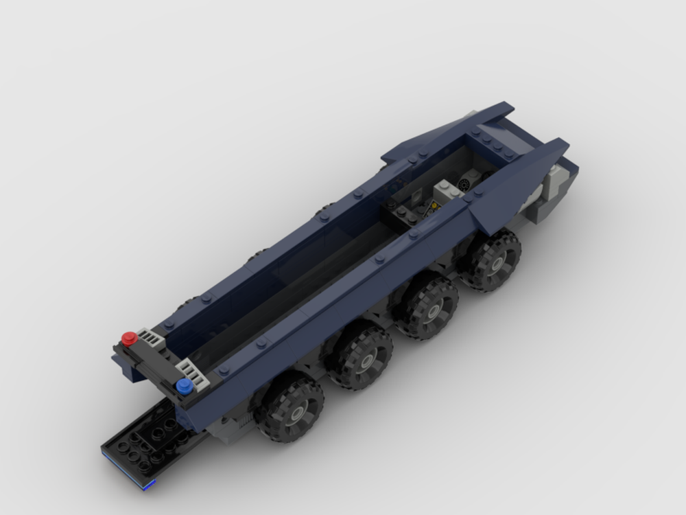 Lego Moc Futuristic Police Marine Apc By Commanderjavik Rebrickable