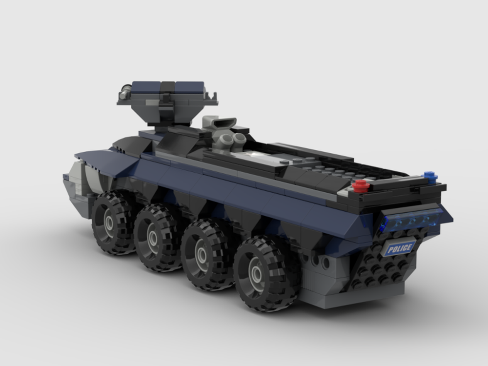 Lego Moc Futuristic Police Marine Apc By Commanderjavik Rebrickable