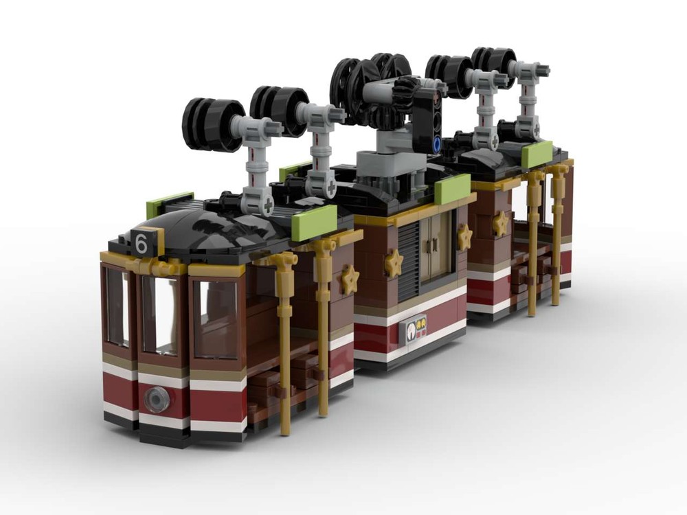 LEGO MOC Ninjago City Suspended Train by cjtonic | Rebrickable - Build ...