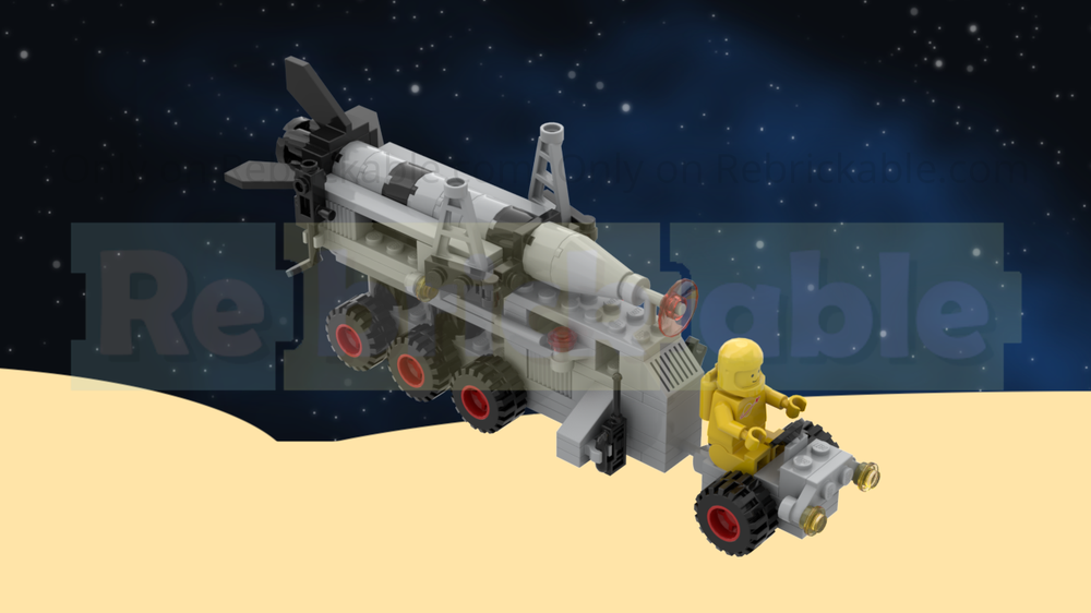 LEGO MOC Classic Space Reimagined: Lunar Rocket Launcher 6881 by watson ...