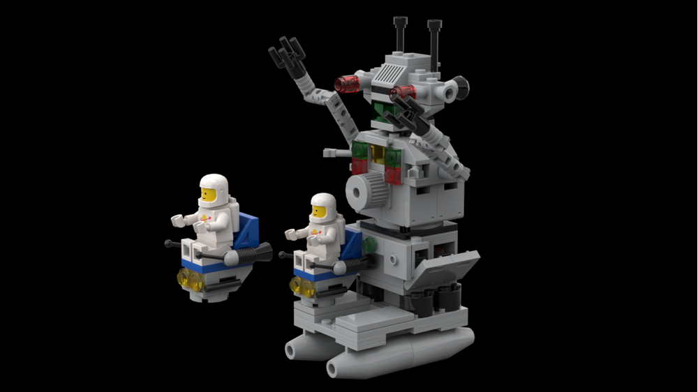 Lego Moc Classic Space Reimagined Light And Sonic Robot 6750 Light