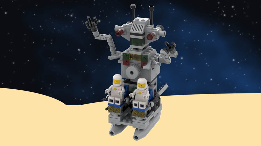 LEGO MOC Classic Space Reimagined: Light and Sonic Robot 6750 (Light ...