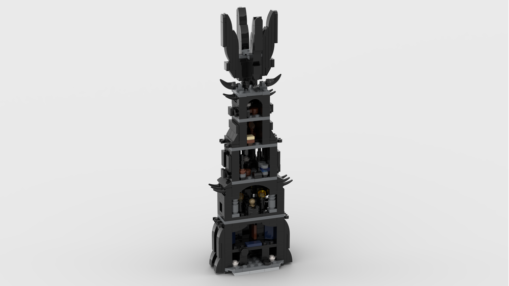 Lego Moc Mini 10237 Tower Of Orthanc By Christromans Rebrickable