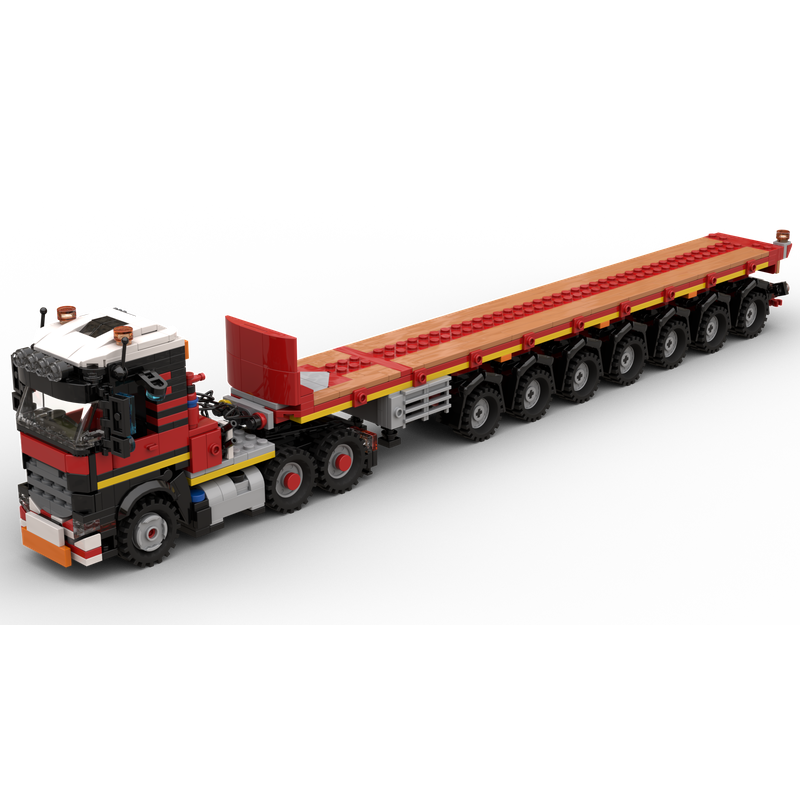 LEGO MOC 6x4 Semi-Tractor with 7-Axle Ballast Trailer by HardytheDoggo ...