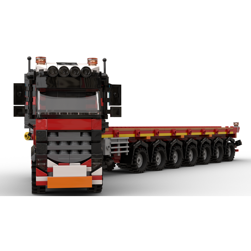 LEGO MOC 6x4 Semi-Tractor with 7-Axle Ballast Trailer by HardytheDoggo ...