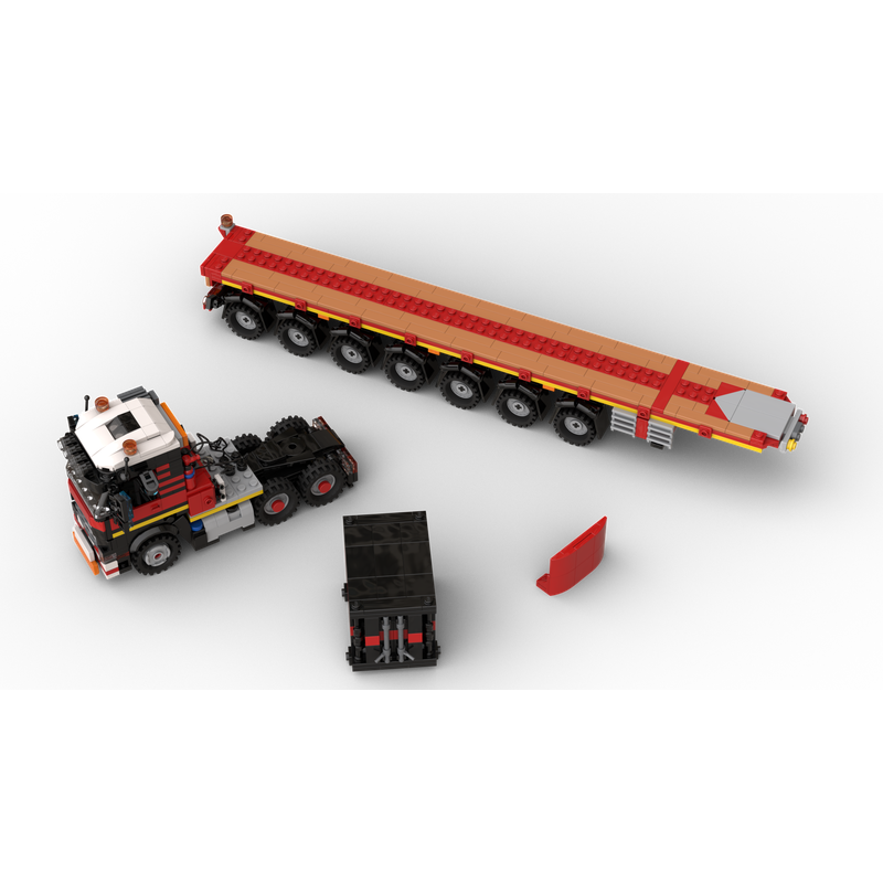LEGO MOC 6x4 Semi-Tractor with 7-Axle Ballast Trailer by HardytheDoggo ...