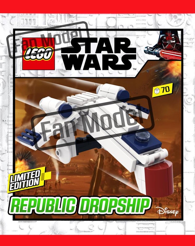 LEGO MOC Republic Dropship Mini Build (Magazine-Style) - works with ...