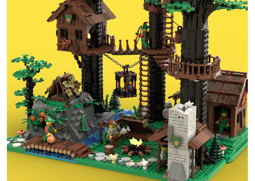 LEGO MOC Forestmen's Headquarters by lux.bricks | Rebrickable - Build ...
