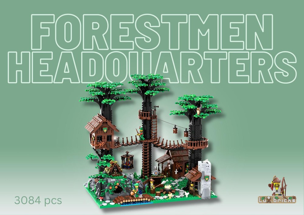 LEGO MOC Forestmen's Headquarters by lux.bricks | Rebrickable - Build ...