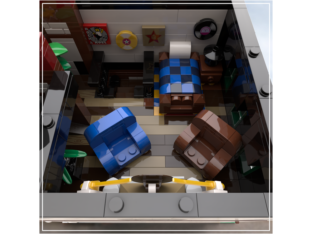 Lego Moc Half Timbered Townhouse Modular By Burningbricks Rebrickable