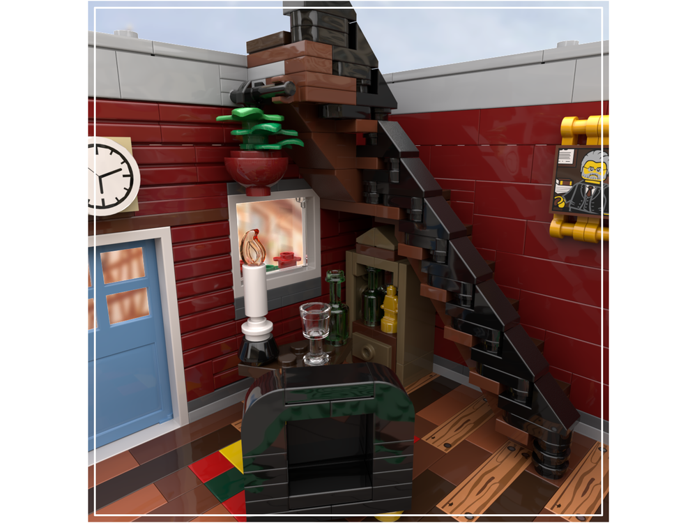 Lego Moc Half Timbered Townhouse Modular By Burningbricks Rebrickable