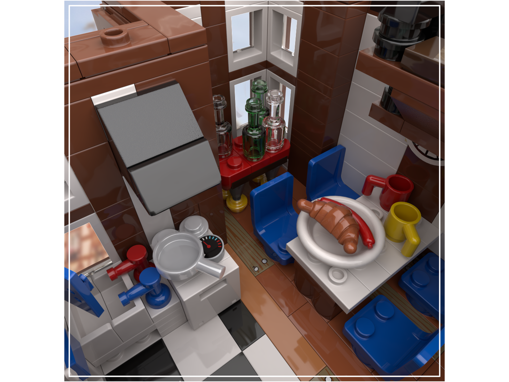 Lego Moc Half Timbered Townhouse Modular By Burningbricks Rebrickable