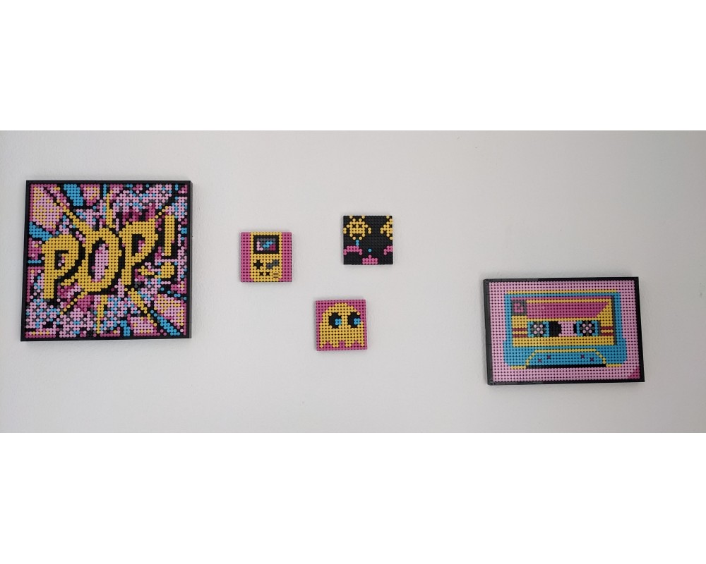 LEGO MOC Space Invaders mosaic by mzweifel | Rebrickable - Build with LEGO