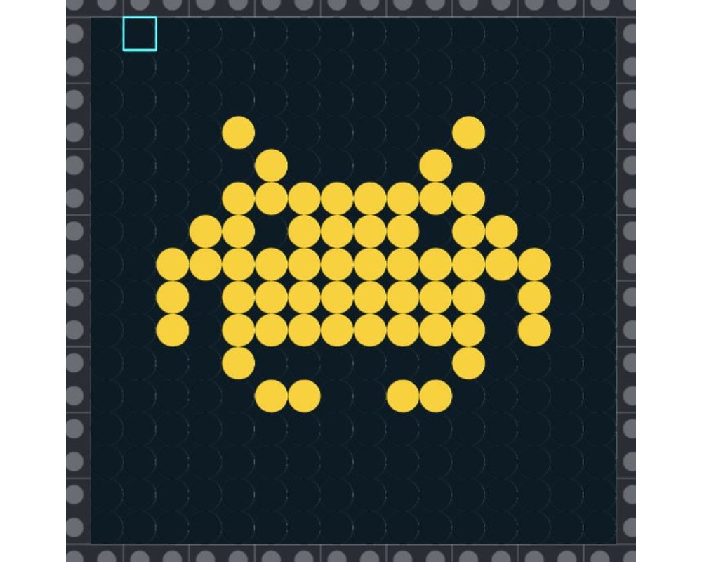 LEGO MOC Space Invaders mosaic by mzweifel | Rebrickable - Build with LEGO