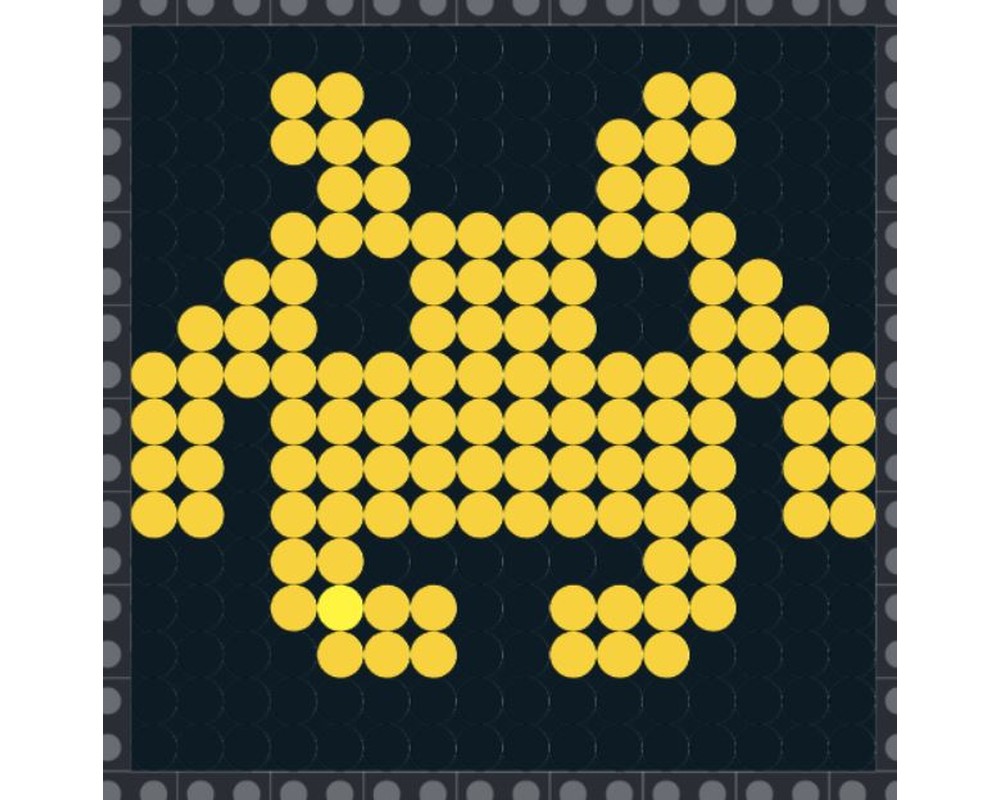 LEGO MOC Space Invaders mosaic by mzweifel | Rebrickable - Build with LEGO