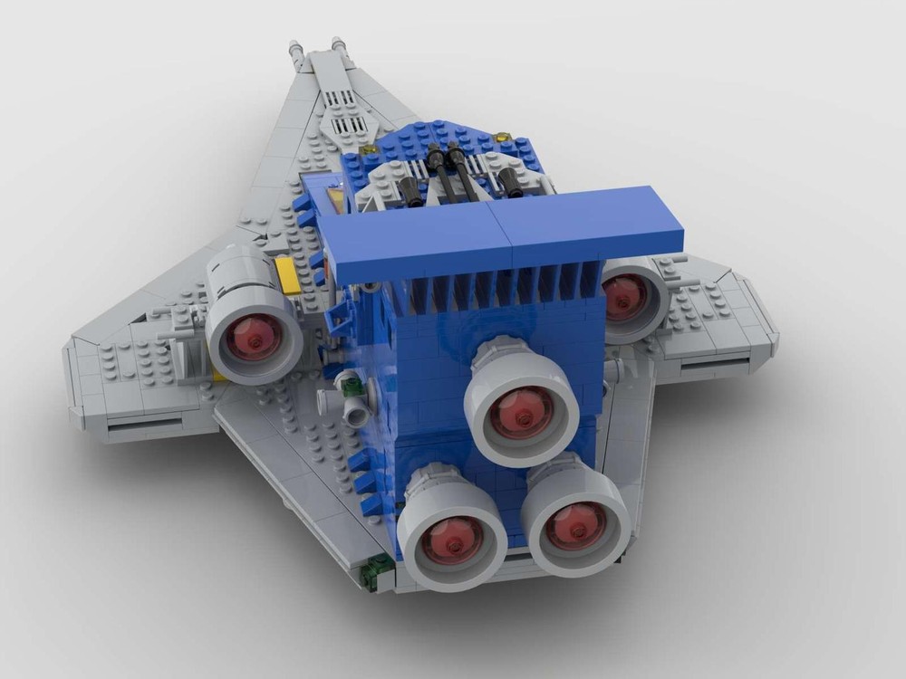 Lego Moc Galaxy Transporter By Kermith72 Rebrickable Build With Lego