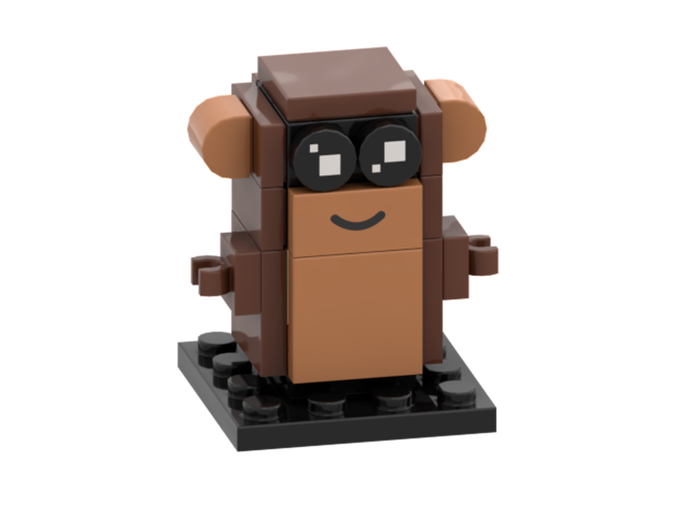 LEGO MOC Mini Monkey Brickheadz by LegacyLego | Rebrickable - Build ...
