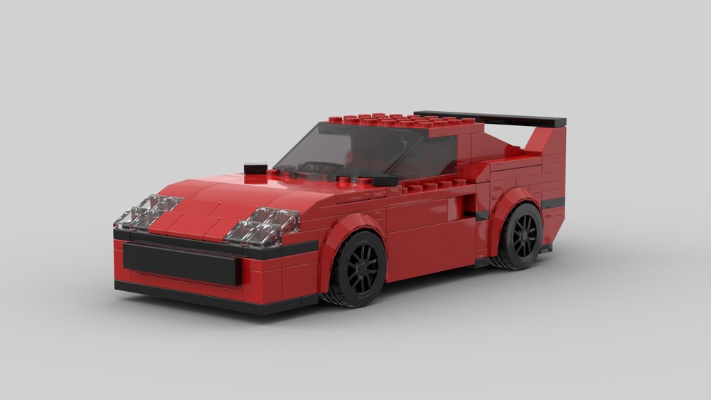 LEGO MOC 8 stud wide Ferrari F40 by Egame | Rebrickable - Build with LEGO