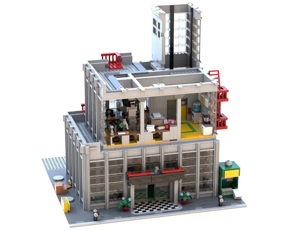 LEGO MOC Double Daily Bugle Office Tower by CelloFellow | Rebrickable ...