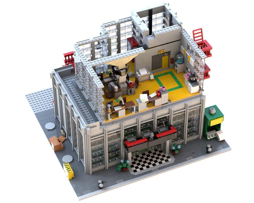 LEGO MOC Double Daily Bugle Office Tower by CelloFellow | Rebrickable ...