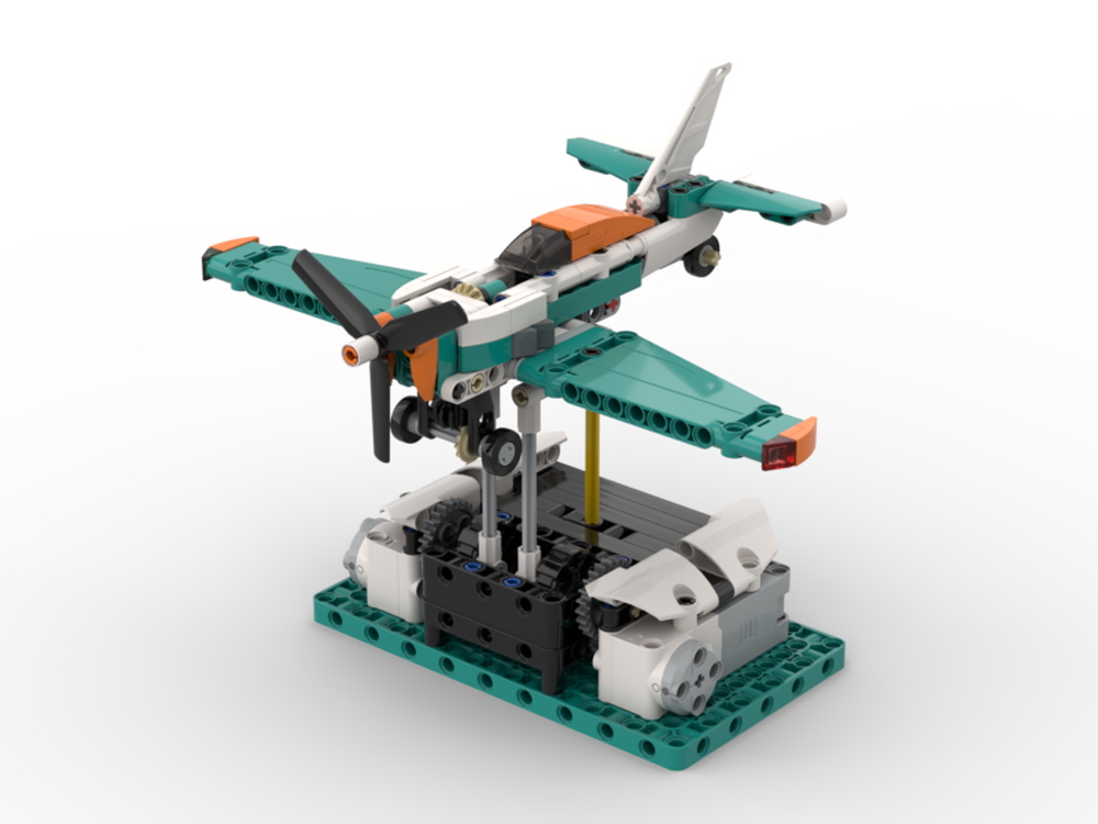 LEGO MOC Gyro-Controlled Race Plane by BD Technic | Rebrickable - Build ...