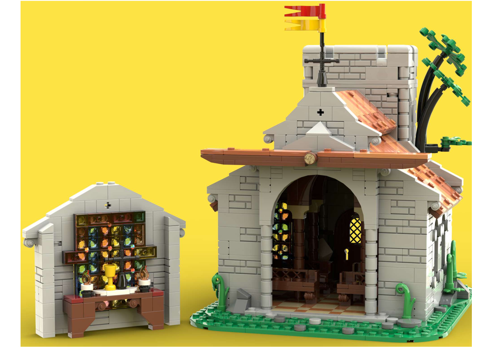 LEGO MOC Lion Knights' Church (fitting to 10305) by lux.bricks ...