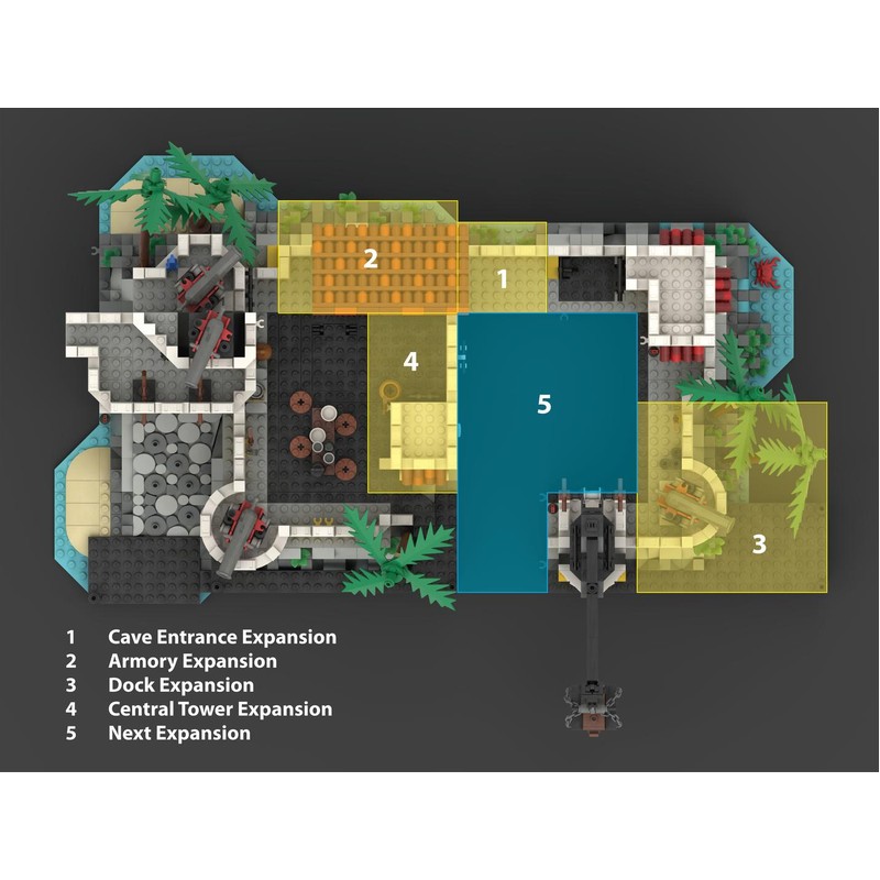 LEGO MOC Dock Expansion: Eldorado Fortress (10320) by ...