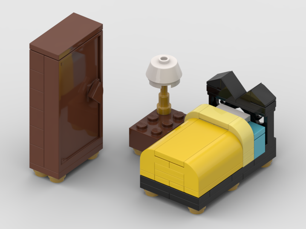 LEGO MOC Bedroom by Tinwetar | Rebrickable - Build with LEGO