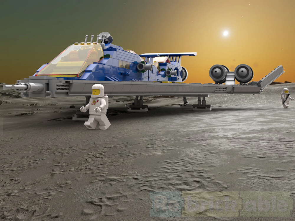 Lego Moc Galaxy Lambda I And Ii From 3x 10497 Galaxy Explorer By