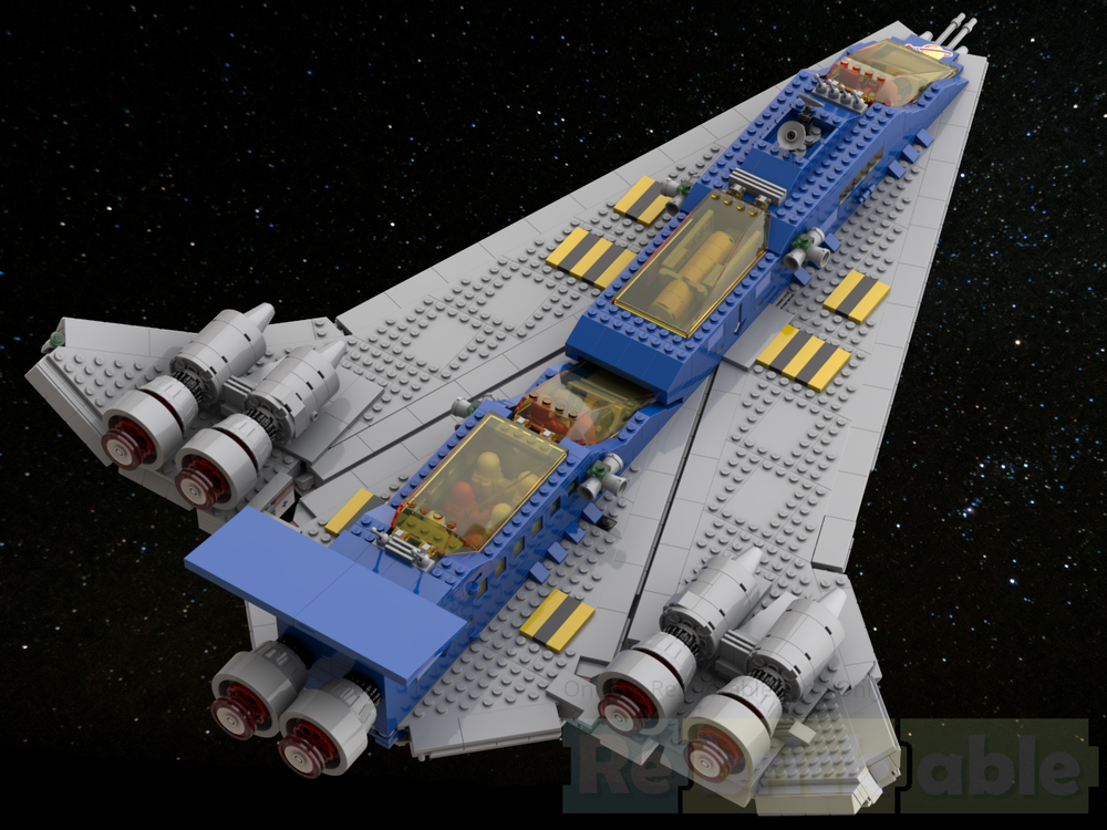 Lego Moc Galaxy Lambda I And Ii From 3x 10497 Galaxy Explorer By