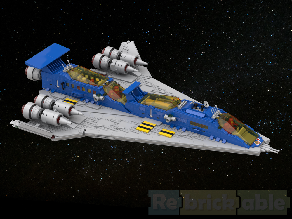 Lego Moc Galaxy Lambda I And Ii From 3x 10497 Galaxy Explorer By